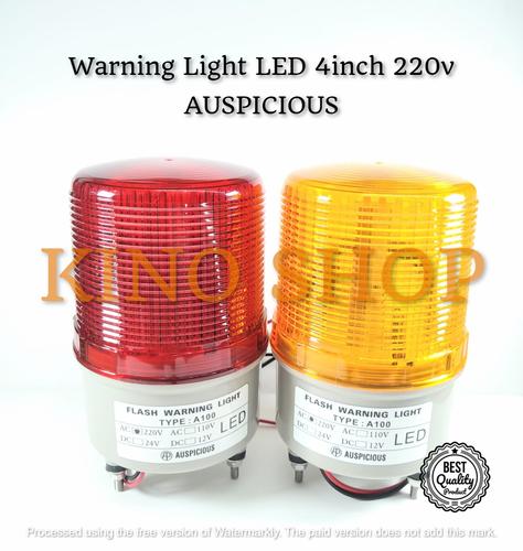 Jual Lampu Putar 220v 4" inch LED AUSPICIOUS Merah Kuning -Warning ...