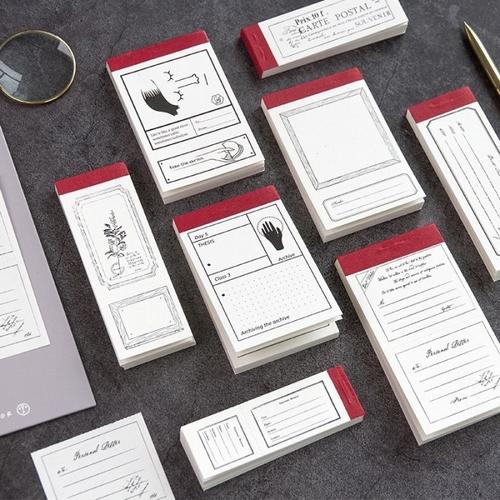 Promo 50 Lembar Kertas Memopad 02 Vintage Memo Note Paper Scrapbook ...