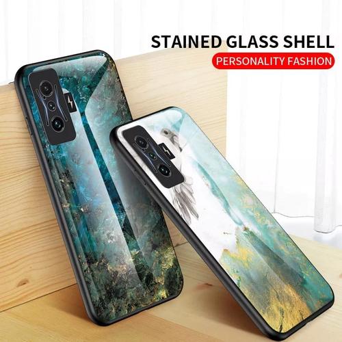 Jual Marble Glass Case XIAOMI POCO F4 GT POCOF4 GT POCOF4GT Softcase ...