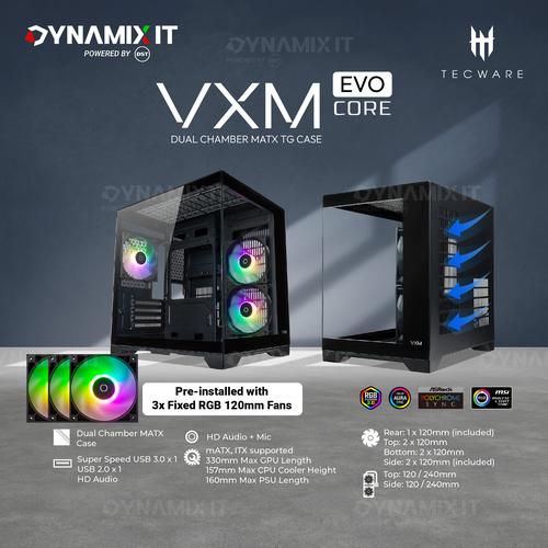 Promo [+Palet Kayu] Tecware VXM EVO CORE Panoramic Dual Chamber ...