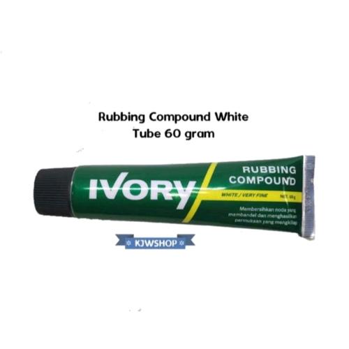 Jual Ivory Rubbing Compound Kompon Putih 60 gram Krim Penghilang Baret ...