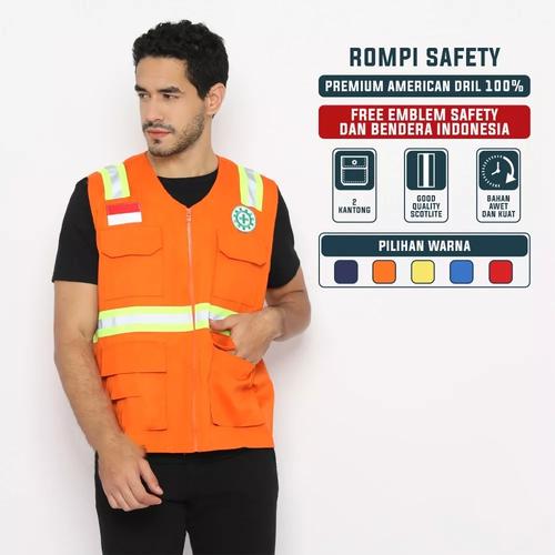 Jual Rompi Safety, Rompi Safety Proyek Lapangan, Rompi Proyek [ FREE ...