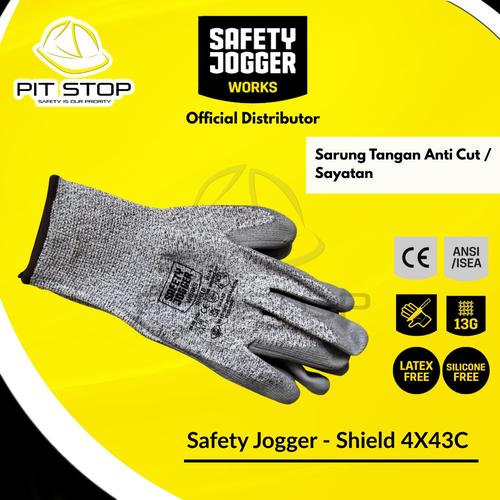 Promo Sarung Tangan Safety Jogger Shield Anti Cut HPPE 4X43C Anti ...
