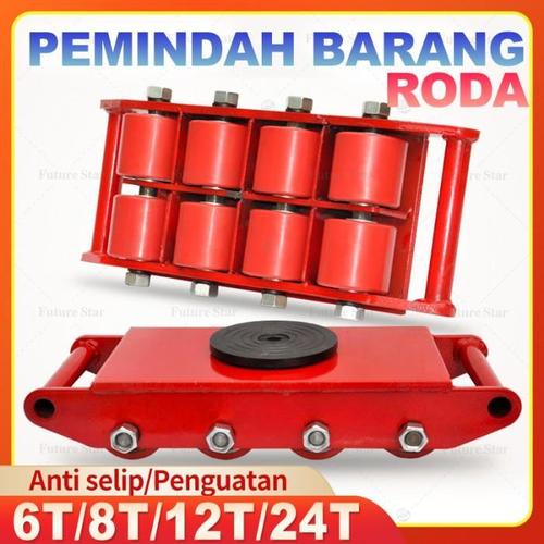 Promo Roda Pemindah Barang 6 -24 Ton Machinery Roller Mover Carrier ...