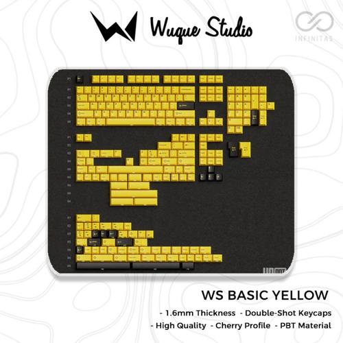 Jual Wuque Studio WS Basic Yellow Doubleshot PBT Keycaps / Keycap ...