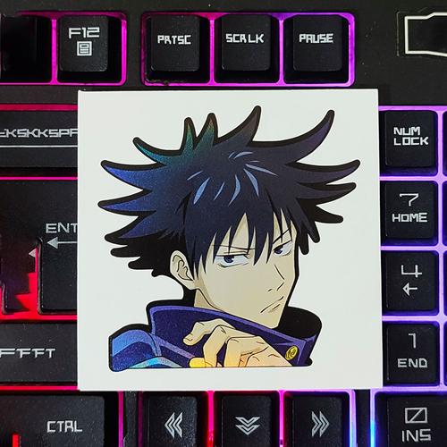 Jual STICKER FUSHIGURO MEGUMI ANIME -JUJUTSU KAISEN Berwarna Dekorasi ...