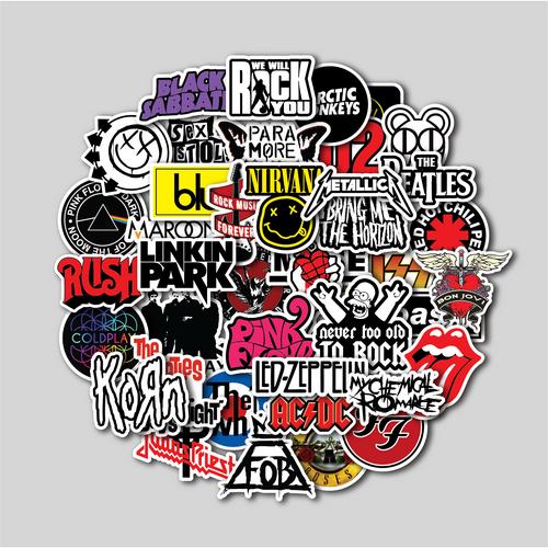 Jual STICKER PACK ROCK BANDS | STIKER TUMBLER LAPTOP | STICKER KOPER ...