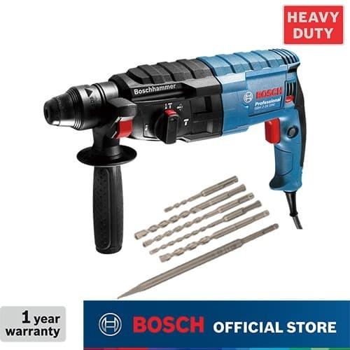 Promo Bosch Bor Beton Listrik 24MM 790Watt GBH 2-24 DRE Set Version ...