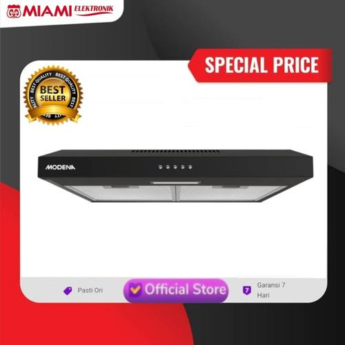 Promo Cooker Hood Modena PX0711DBBK / Penghisap Asap Modena PX 0711 70cm / Slim Hood Modena ...