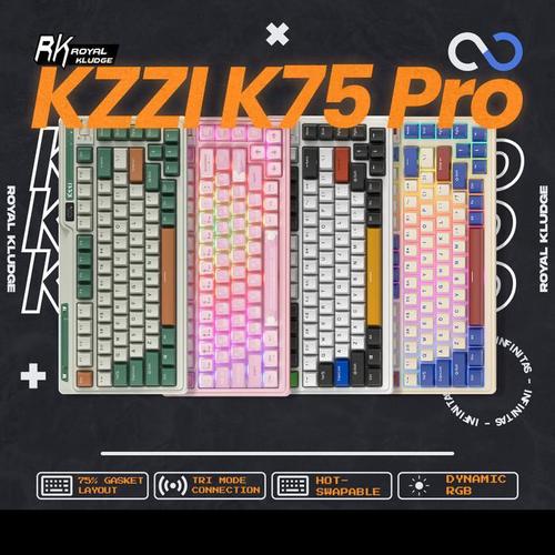 Promo Royal Kludge KZZI K-75 / K75 PRO Hotswap Gasket Wireless 75% Mechanical Keyboard - Timing ...