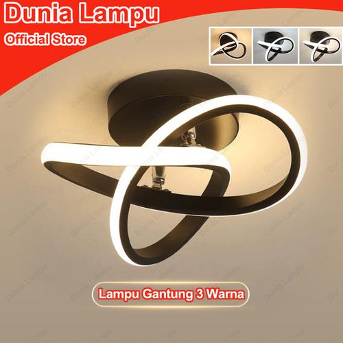 Promo Dunia Lampu Lampu Plafon LED 3 Warna Ceiling Light Lampu Hias ...