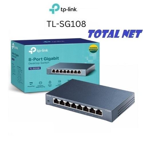 Jual TP-Link TL-SG108 Metal case 8-port 10/100/1000Mbps Desktop Switch - Jakarta Pusat - Total ...