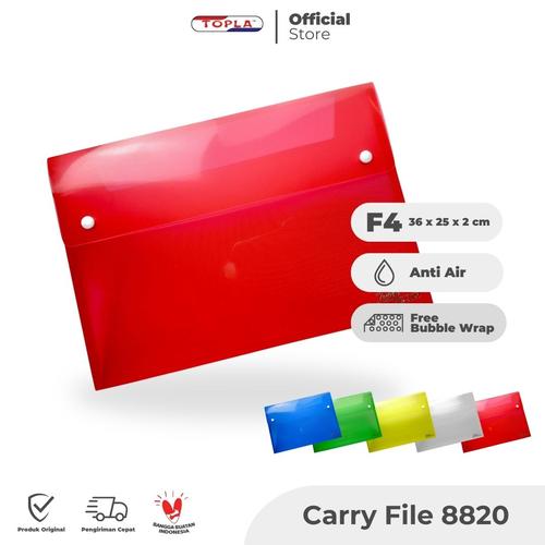 Jual Topla Carry File 8820 Map Folio Tebal 2 CM Alat Biru Hijau Kuning ...