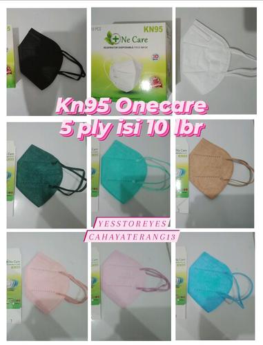 Jual READY MASKER KN95 KN ONECARE ONE CARE 5 PLY ISI 10 LBR KEMASAN BOX ...