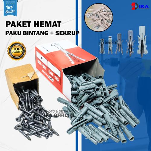 Jual DINABOLT S5 | S6 | S8 | S10 | S12 Dan SKRUP SET / SKRUP/PAKU/BAUT S8 + skrup warna abu-abu ...