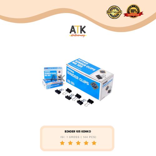 Jual Binder Clip No: 105 Kenko ( 1 Gross) atk - Binder 105 - Jakarta ...