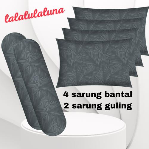 Promo Satu paket isi 6pcs 4 sarung bantal dan 2 sarung guling motif ...