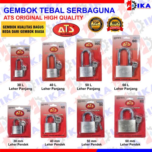 Jual Gembok nekel ATS 30 40 50 60 PANJANG PENDEK pagar pintu rumah ...