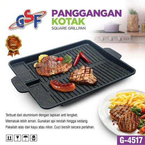 Promo Korean BBQ Yakiniku Panggangan Multi Square Grill Pan Oil Free ...