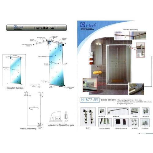 Jual Paket Pintu Sliding Shower Screen Kecil Ruangan Sempit Tanpa Kaca ...