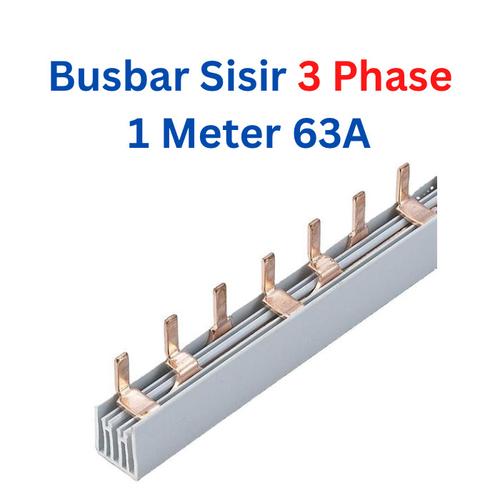 Jual FORT Busbar Sisir Jumper MCB Panel 3 Phase 3P 1 Meter 1M 63A - Not ...