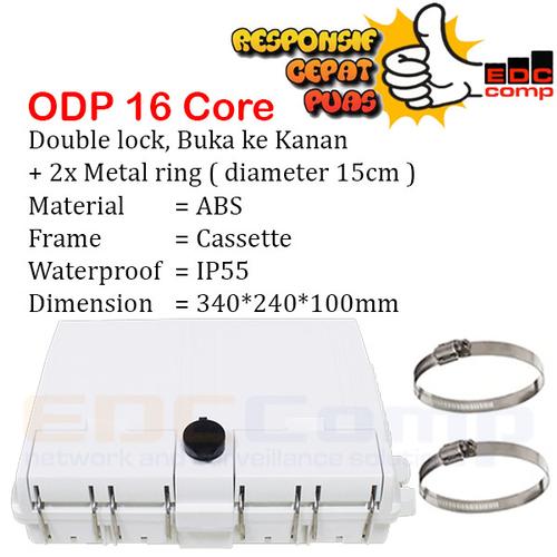 Jual Fiber Optic ODP 16 Core PLC Box Cassete Splitter Double Lock ...