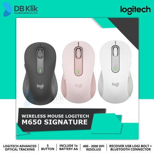 Jual Mouse Logitech M650 Signature Wireless and Bluetooth 2000DPI ...