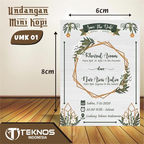 Jual [50 PCS] UNDANGAN MINI KOPI BAHAN BRIEF CARD - UNDANGAN UNIK ...