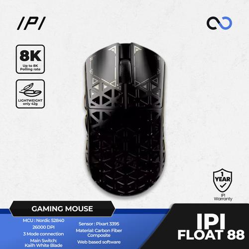 Jual IPI Float 88 8k Wireless Ultra Light Carbon Fiber Gaming Mouse ...