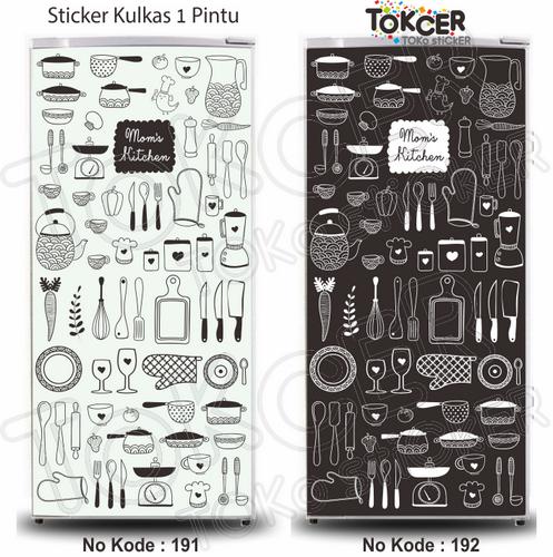 Promo STIKER Kulkas 1 Pintu atau 2 Pintu STANDAR Mom's KITCHEN sticker ...