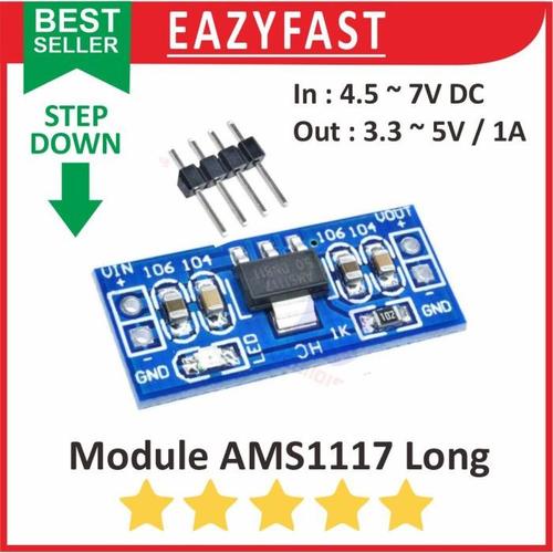 Jual Step Down 1A AMS1117 3.3V Module Modul DC Power Supply Regulator Board - 5V - Kab. Bandung ...