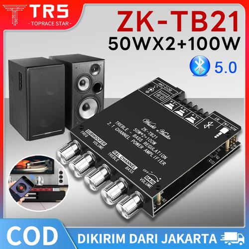 Promo Modul Ampli Audio ZK-TB21 ZK-MT21 Penguat Subwoofer Papan 50WX2+100W Stereo Bluetooth ...
