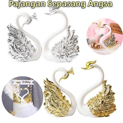 Promo Pajangan Sepasang Angsa/Dekorasi Ruang Tamu/ Gold / Silver ...