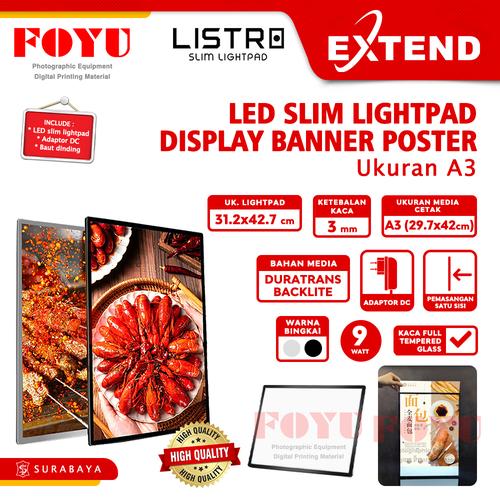 Jual LED Slim Light Pad Display Wall Poster Banner Neon Box Tipis Menu ...