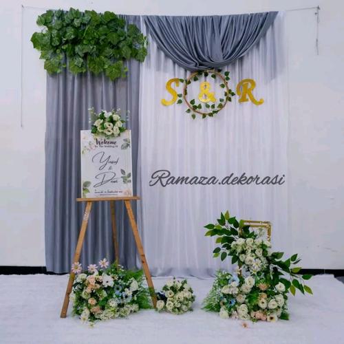Promo PAKET BACKDROP HEMAT VARIASI LAYER MELENGKUNG - melengkung abu ...