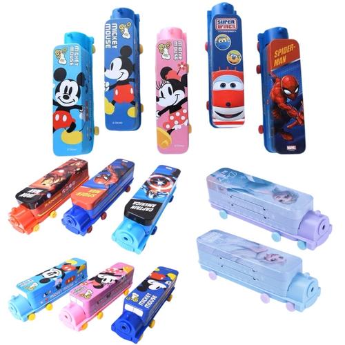 Jual disney pencil case train shape two layers kotak pensil bentuk ...