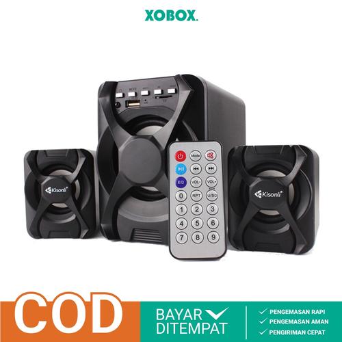 Jual Speaker Bluetooth Kisonli U2500BT Gaming Pc Bass Colokan USB ...