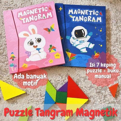 Jual Puzzle Tangram Magnetik Mainan Edukasi Anak Brain Game Magnetic ...