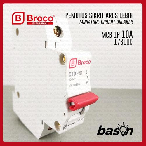 Promo BROCO MCB 10A 1P - 17310C - Miniature circuit breaker / Pemutus ...