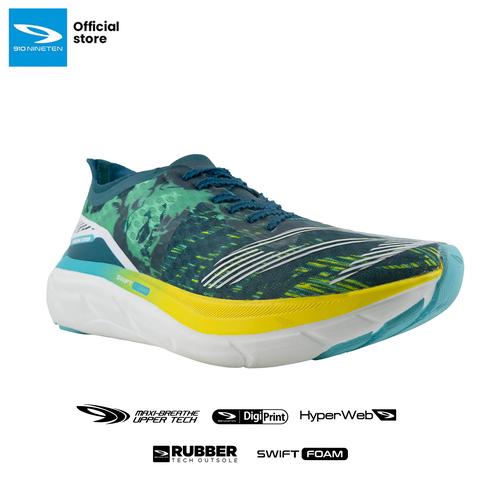 Promo 910 Nineten IREZUMI HOVER sepatu lari - HIJAU-TEAL/HIJAU-NEON/PUTIH Outdoor Running ...