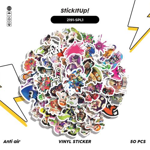 Jual 50 Pcs Stiker GAME SERIES SPLATOON CHAR MIX 01 Lucu Anti Air Untuk ...