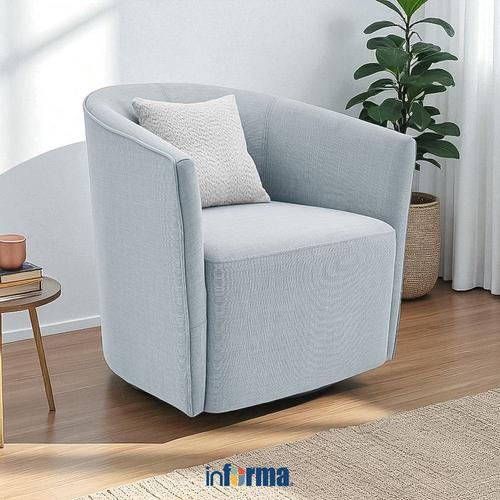 Promo Informa Lucy Sofa Putar Fabric 1 Seater - Abu-Abu/Biru Tempat ...