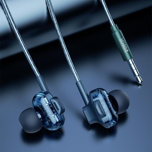 Promo ROBOT Headset Robot Kabel Transparan RE30 Handsfree Earphone ...
