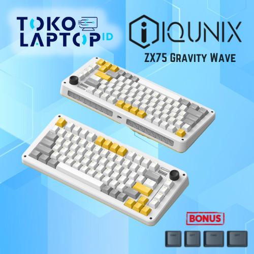 Promo IQUNIX ZX75 Gravity Wave Wireless Mechanical Keyboard RGB LED - CherryRedSilent Cicil 0% ...