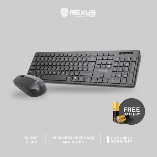 Jual Rexus KM8 Hitam Keyboard Mouse Wireless Combo Plastik Computer ...