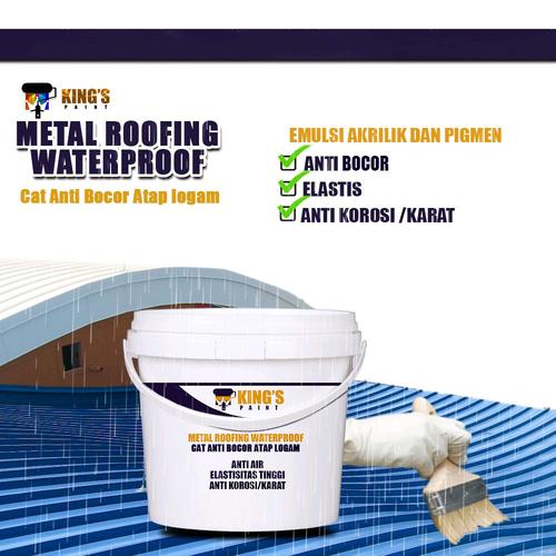 Jual CAT ANTI BOCOR atap seng/ kanopi / logam Merk KINGS PAINT Biru ...