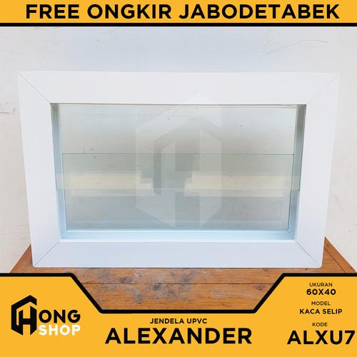 Jual Jendela UPVC Alexander 60x40 Kaca Selip / Loster Ventilasi Boven ...