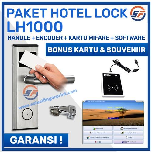 Jual PAKET HOTEL DOOR LOCK LH1000 | HANDLE + ENCODER + SOFTWARE + KARTU ...