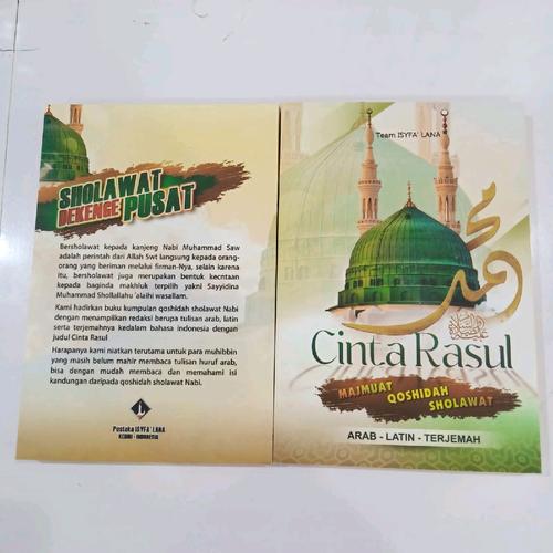Jual Buku cinta rasul sholawat 3 bahasa Arab Latin terjemah isyfalana ...