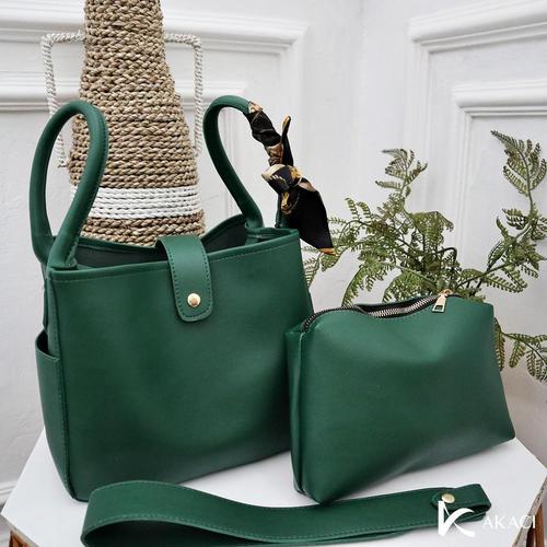 Jual Darla Tas Jinjing+dompet Terbaru Akaci 02-6944 Polos tote wanita ...